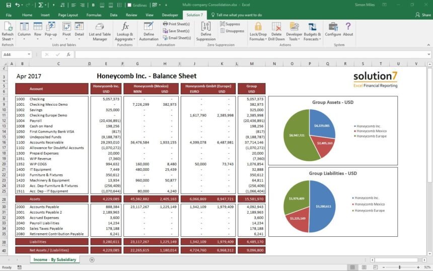 Solution 7 Excel Financial Reporting & Planning for NetSuite ...